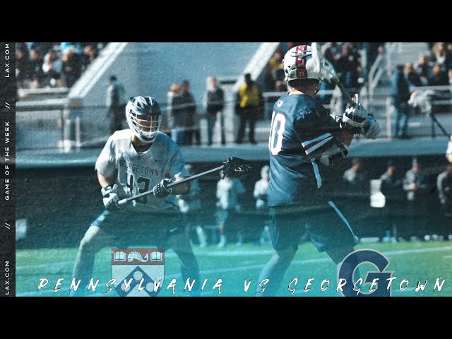 Pennsylvania vs Georgetown Lacrosse Highlights | Lax.com Game of the Week