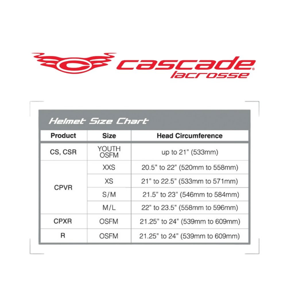 Cascade Cs -R Youth Lacrosse Helmets | Free Shipping Over $99*
