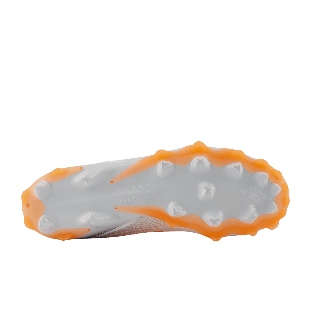 New Balance FreezeLX 5 Mid Cleats - White/Orange